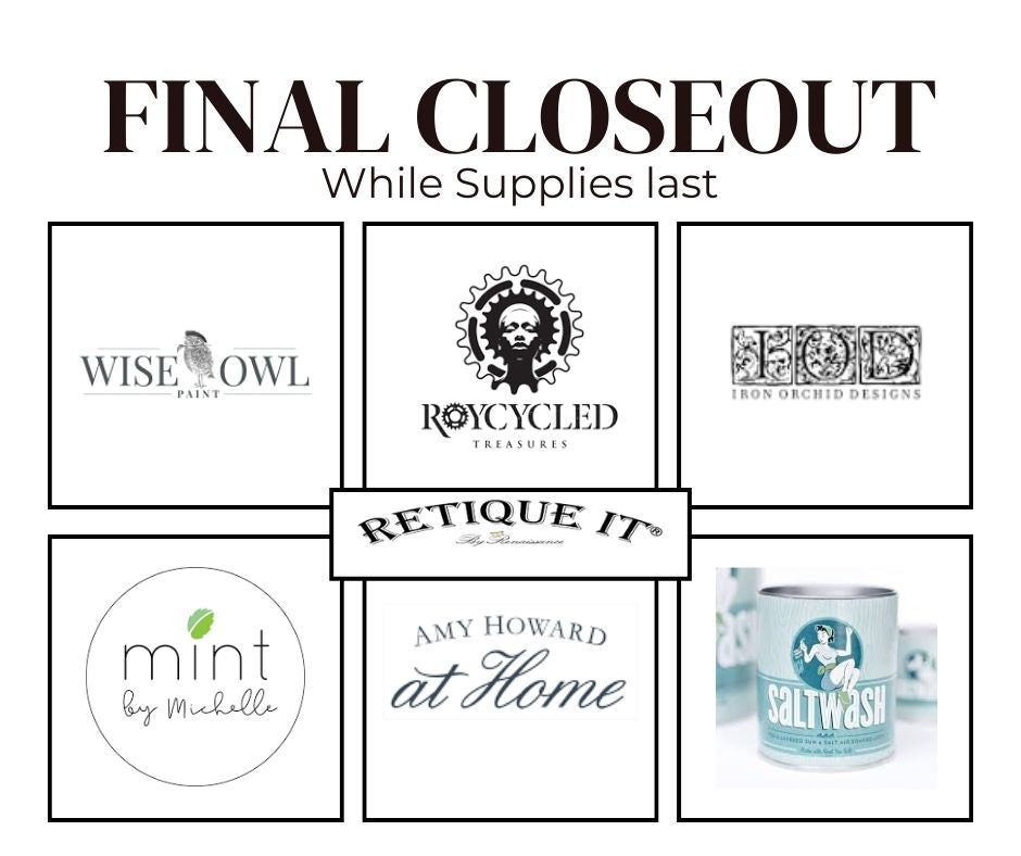 Final Closeout – tagged "Light Antique Wax" – Tendril & Thistle